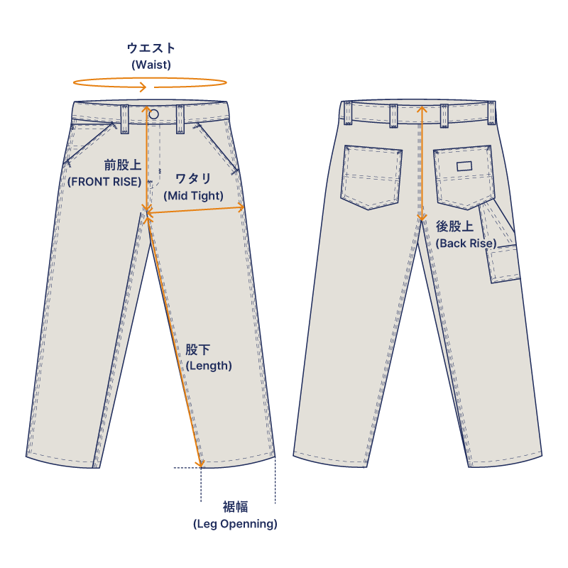 12oz デニム ペインターパンツ FN-DP-003 | THE FLAT HEAD